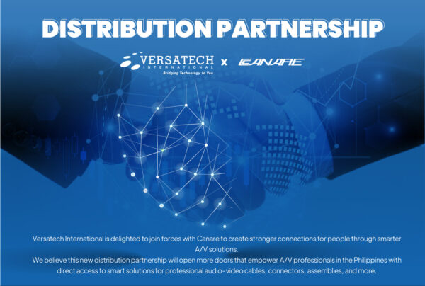 NEWS | Versatech Enters a New Distribution Partnership with Canare ...