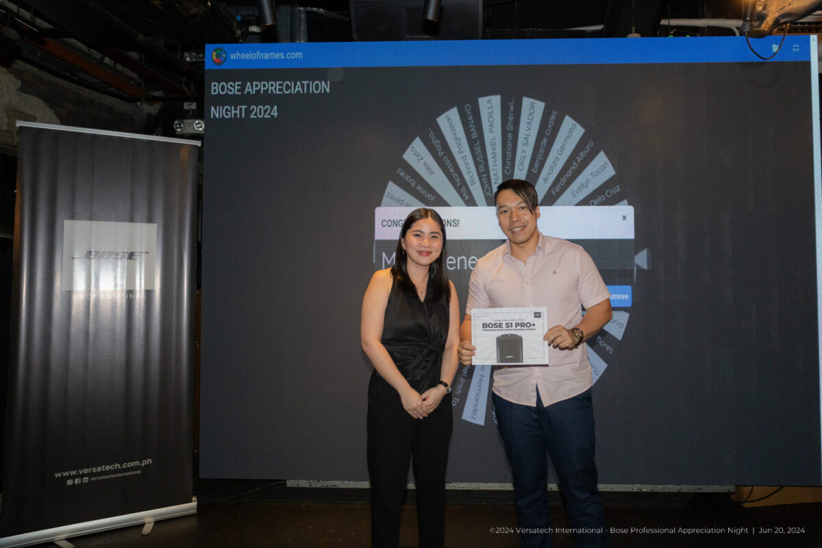 NEWS | Bose Professional Partner Appreciation Night 2024 - Versatech